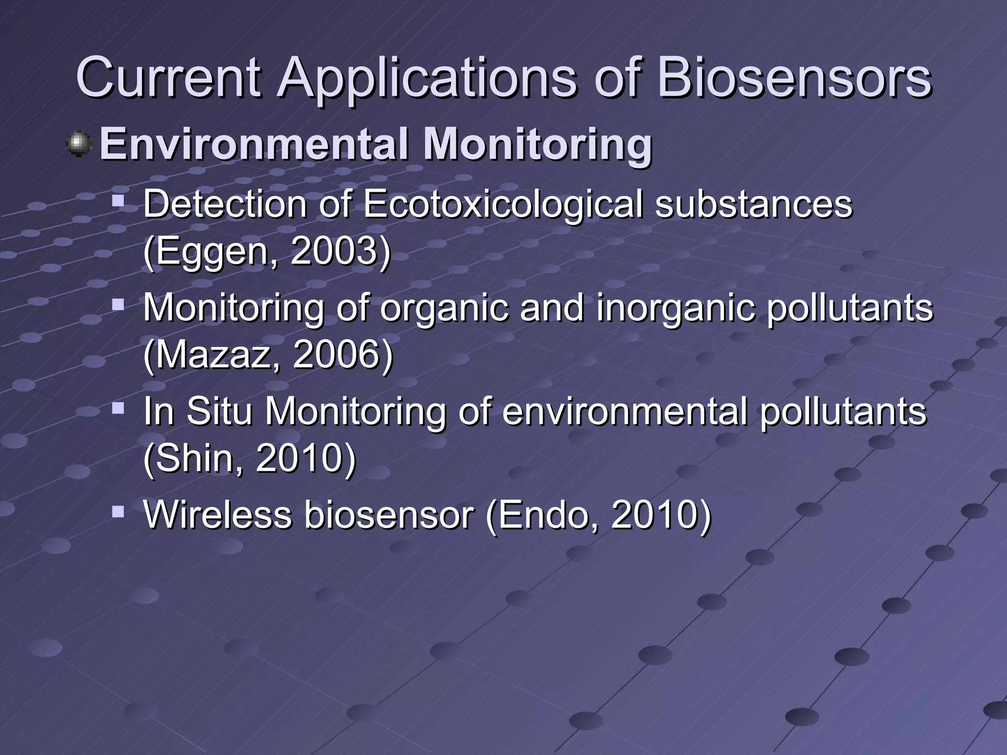 Detection of environmental pollutant using biosensors zen mergal | PPT