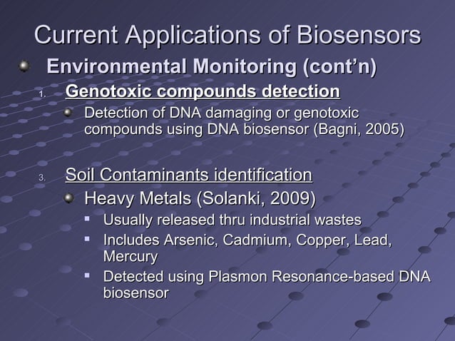 Detection of environmental pollutant using biosensors zen mergal | PPT ...