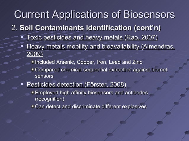 Detection of environmental pollutant using biosensors zen mergal | PPT ...