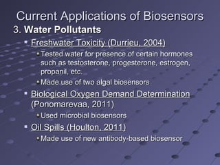 Detection of environmental pollutant using biosensors zen mergal | PPT