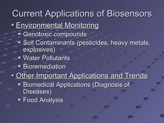 Detection of environmental pollutant using biosensors zen mergal | PPT