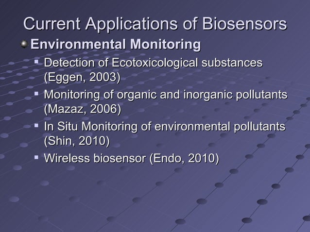Detection of environmental pollutant using biosensors zen mergal | PPT ...