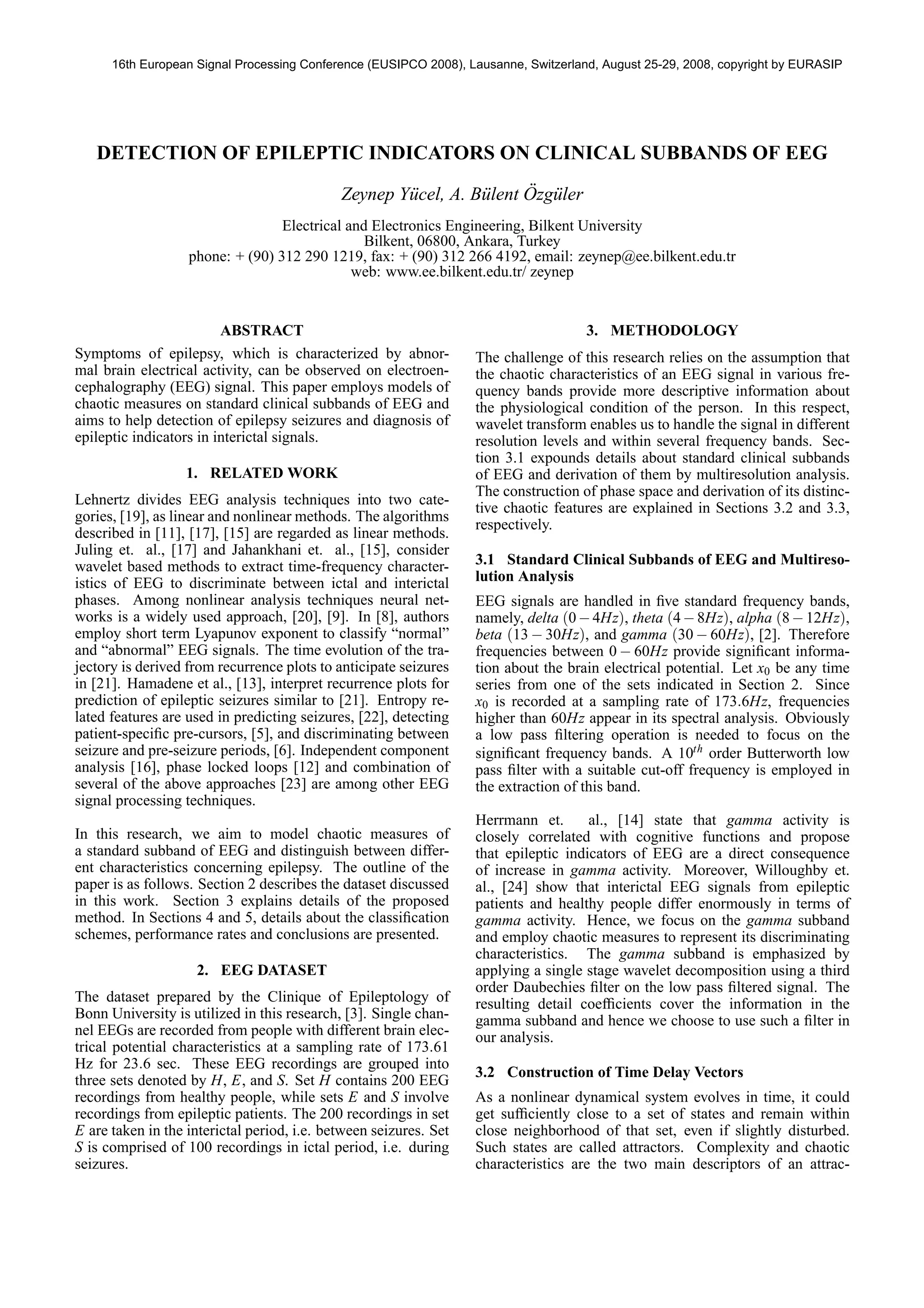 Detection of epileptic indicators on clinical subbands of eeg | PDF ...