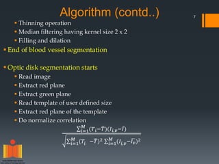 Detection of eye disorders through retinal image analysis | PPT