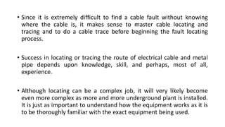 Detection of fault location in underground cable using arduino | PPTX