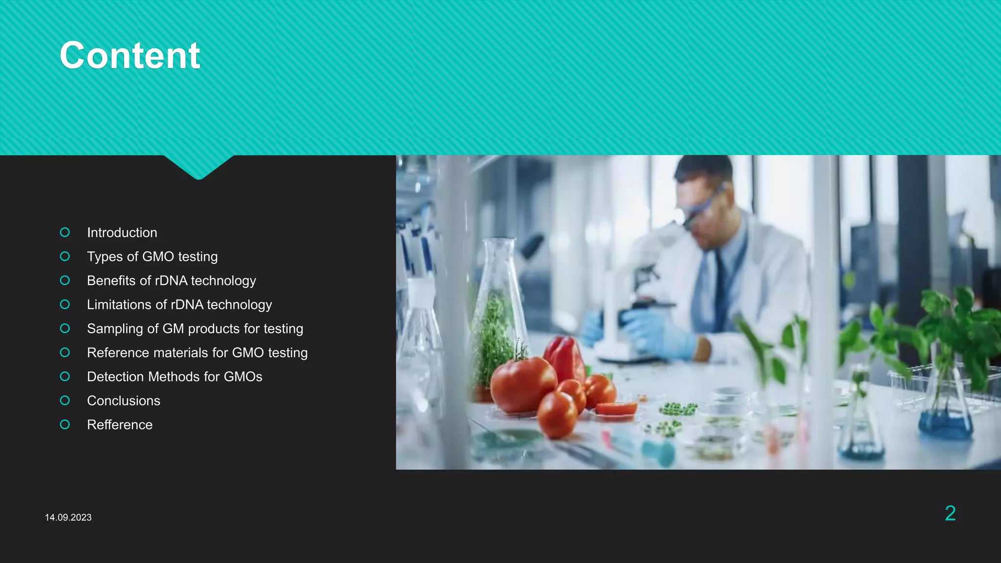 Detection of GMOs from foods using rDNA technology.pptx