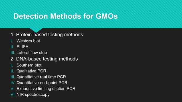 Detection of GMOs from foods using rDNA technology.pptx