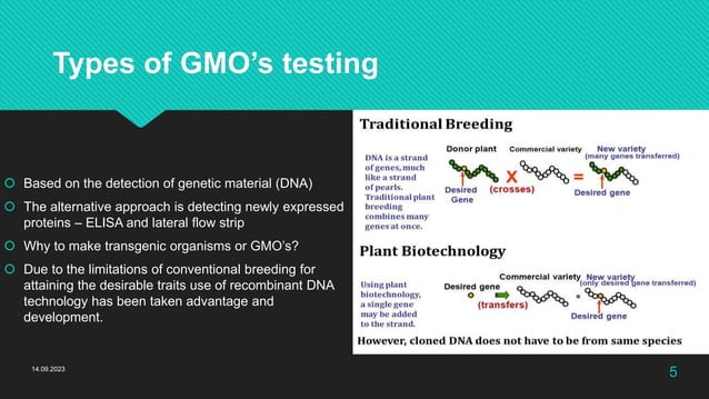 Detection of GMOs from foods using rDNA technology.pptx