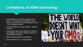 Detection of GMOs from foods using rDNA technology.pptx