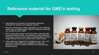 Detection of GMOs from foods using rDNA technology.pptx