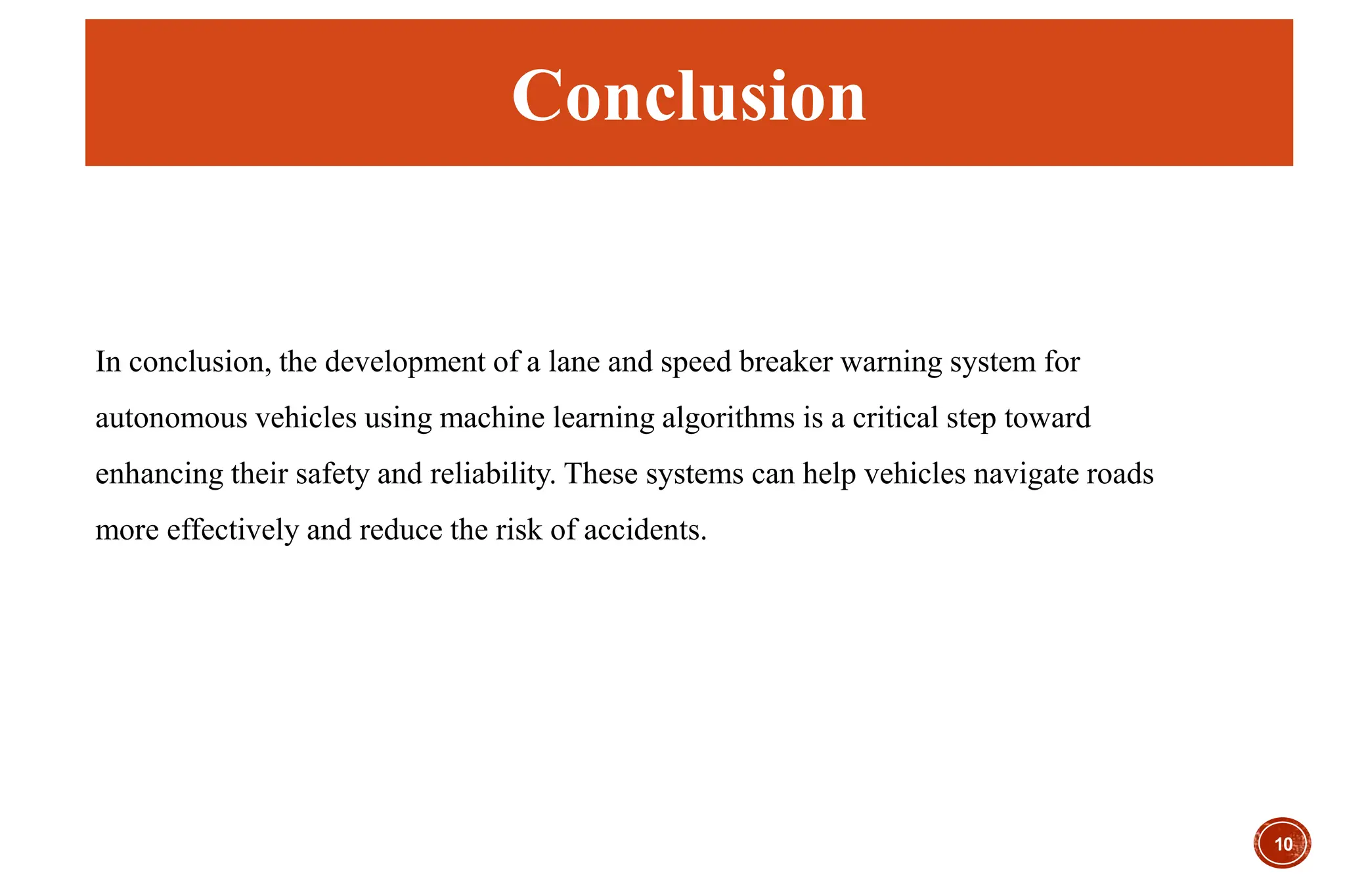 Detection of Lane and Speed Breaker.pptx