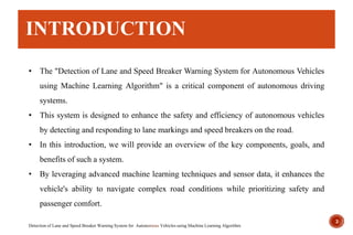 Detection of Lane and Speed Breaker.pptx