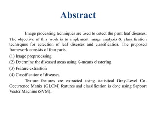 Detection of leaf diseases and classification using digital image ...