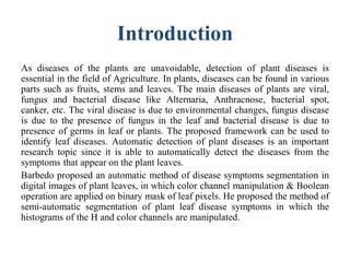 Detection of leaf diseases and classification using digital image ...