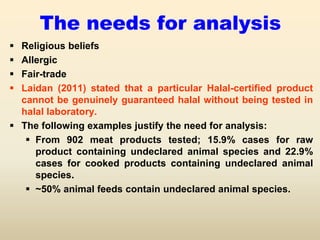 Detection of Non-Halal Ingredients_2014 | PPT