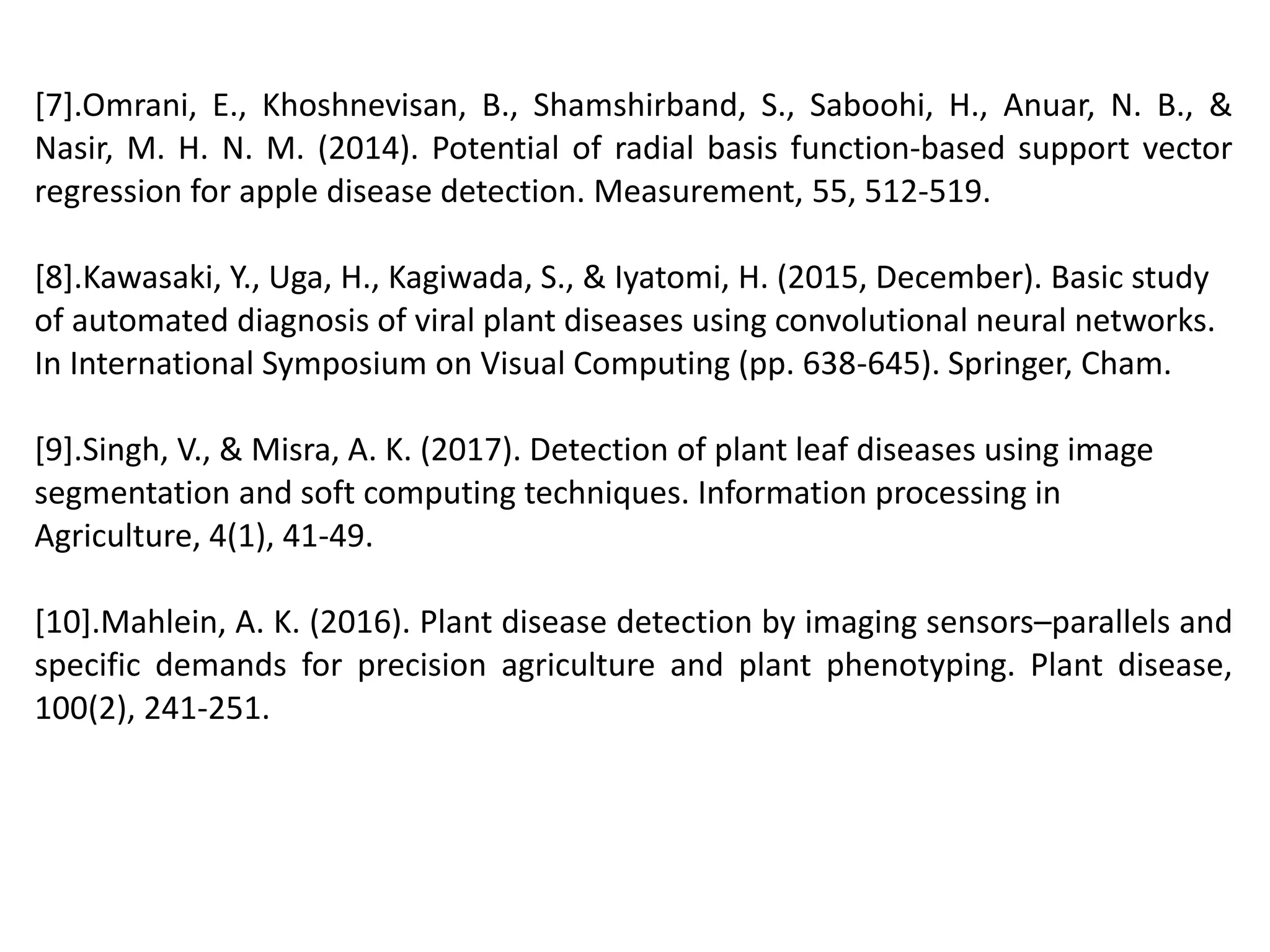 Detection of plant diseases | PPT