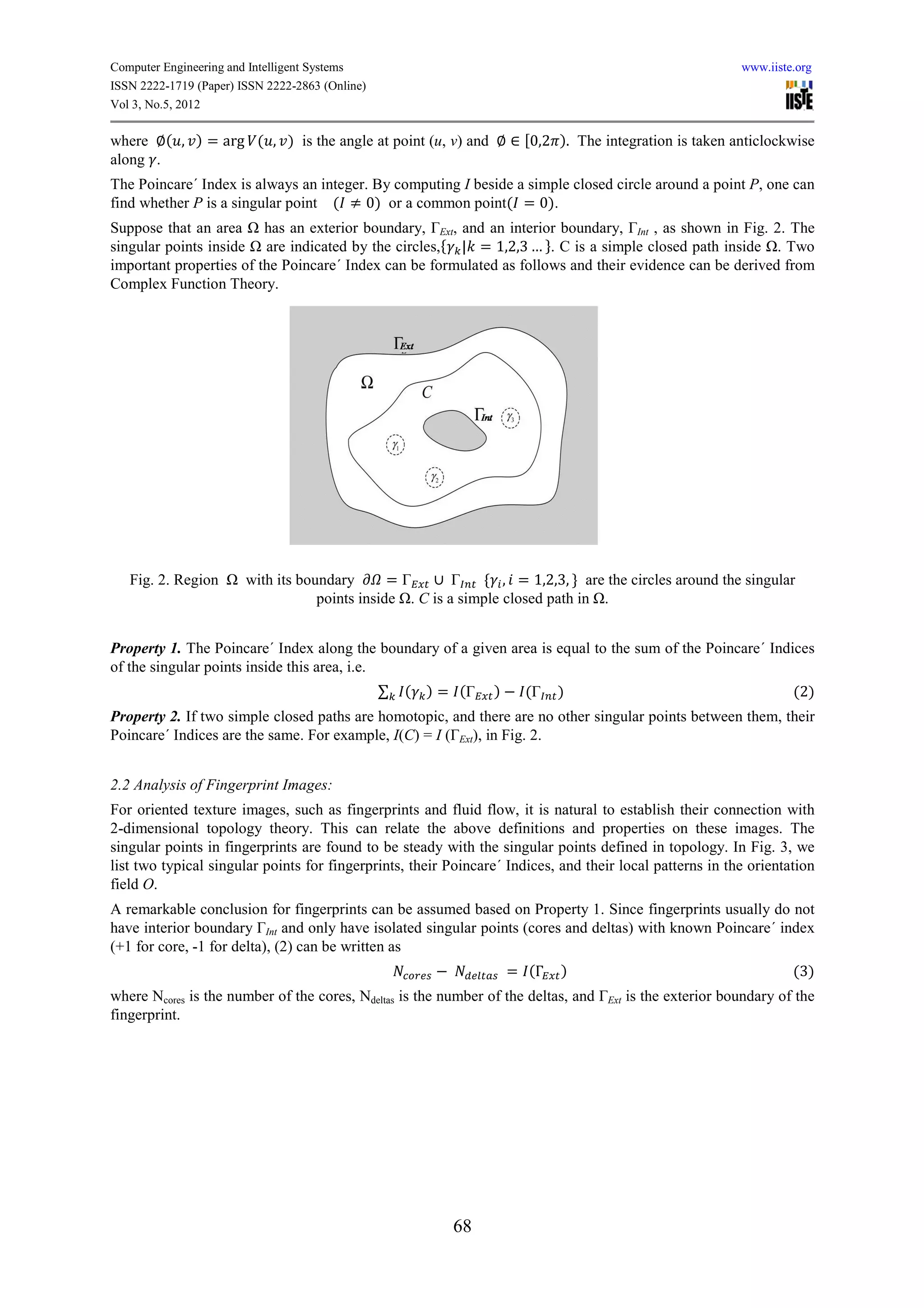 Detection Of Singular Points From Fingerprint Images Using An Innovative Algorithm Pdf