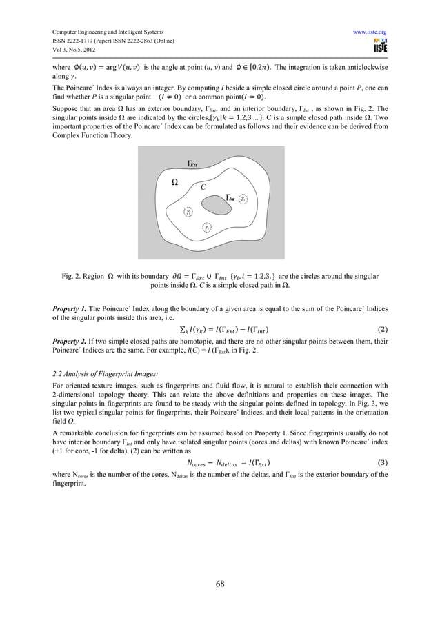 Detection of singular points from fingerprint images using an innovative algorithm | PDF ...