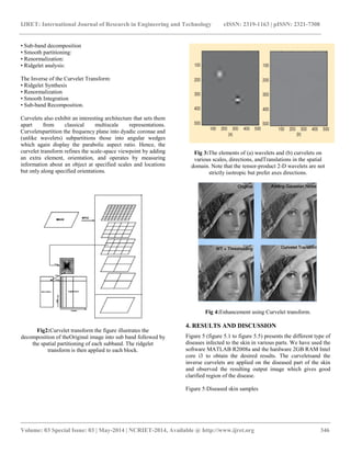 Detection of skin diasease using curvlets | PDF