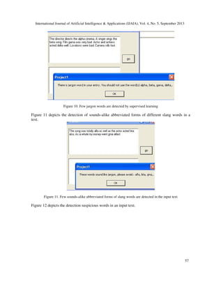 Detection of slang words in e data using semi supervised learning | PDF