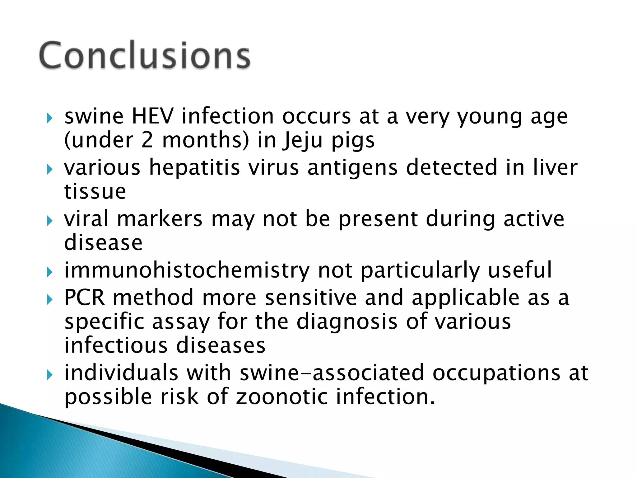 Detection of swine hev modified | PPTX