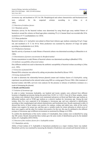 Detection of virulence factors produced by local isolates of | PDF