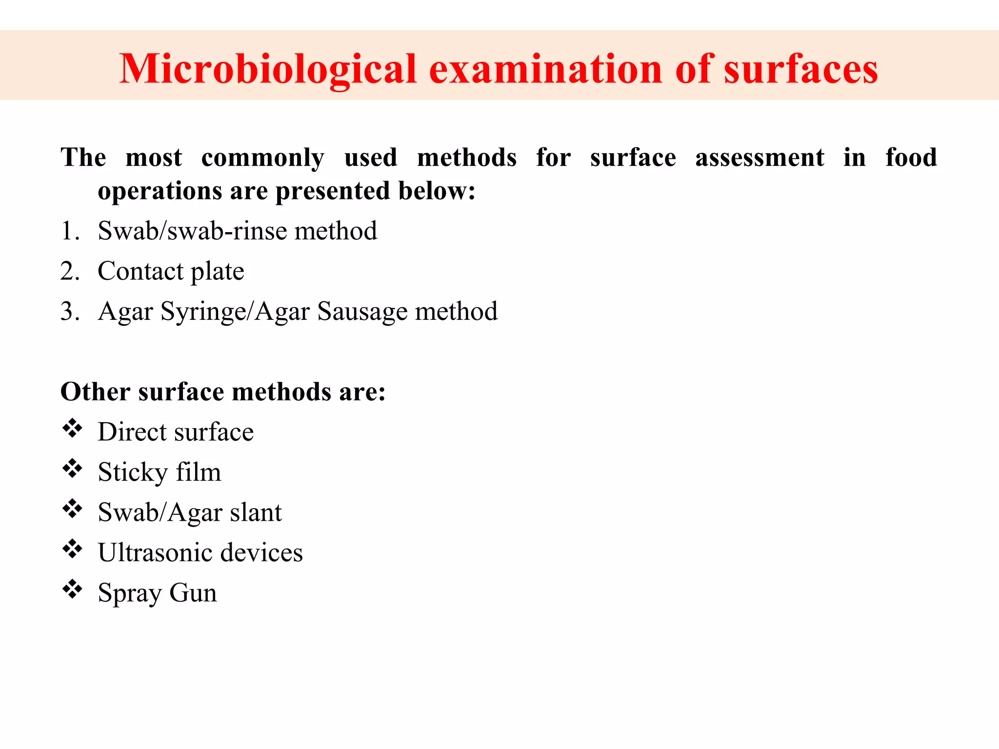Detection techniques for microorganisms in food of animal | PPT
