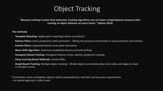 Detection&Tracking - Thermal imaging object detection and tracking | PPTX