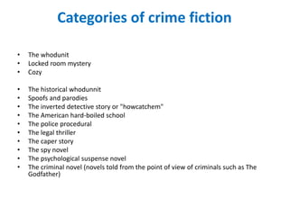 Detective Fiction | PPTX