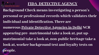 How Private Detective Agents do a Background Check? | PDF