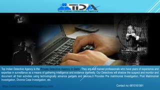 Detective services in delhi | PPT