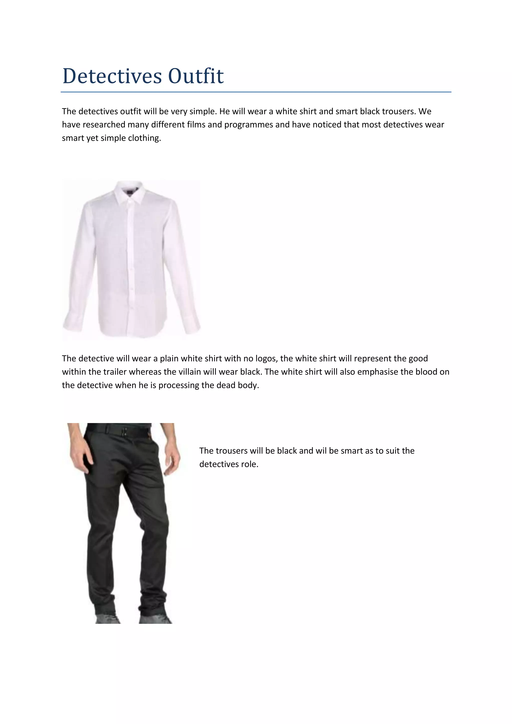 Detectives outfit | DOCX