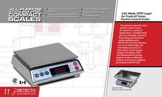 Detecto FoodService Scale Catalog | PDF | Home Appliances | Home & Garden