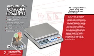 Detecto FoodService Scale Catalog | PDF | Home Appliances | Home & Garden