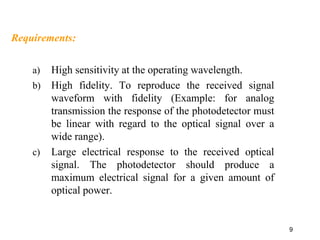 detectoThe different types of photodetectors mainly include a ...