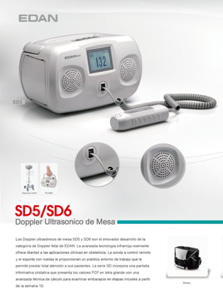 EBSO: DETECTOR DE LATIDOS FETALES DE SOBREMESA. MARCA EDAN - MODELO SD5 ...
