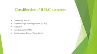 Detector of HPLC | PPTX