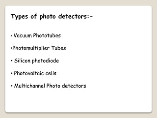 Detectors | PPTX | Physics | Science