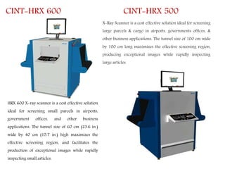 CINT Detector & scanners | PPT