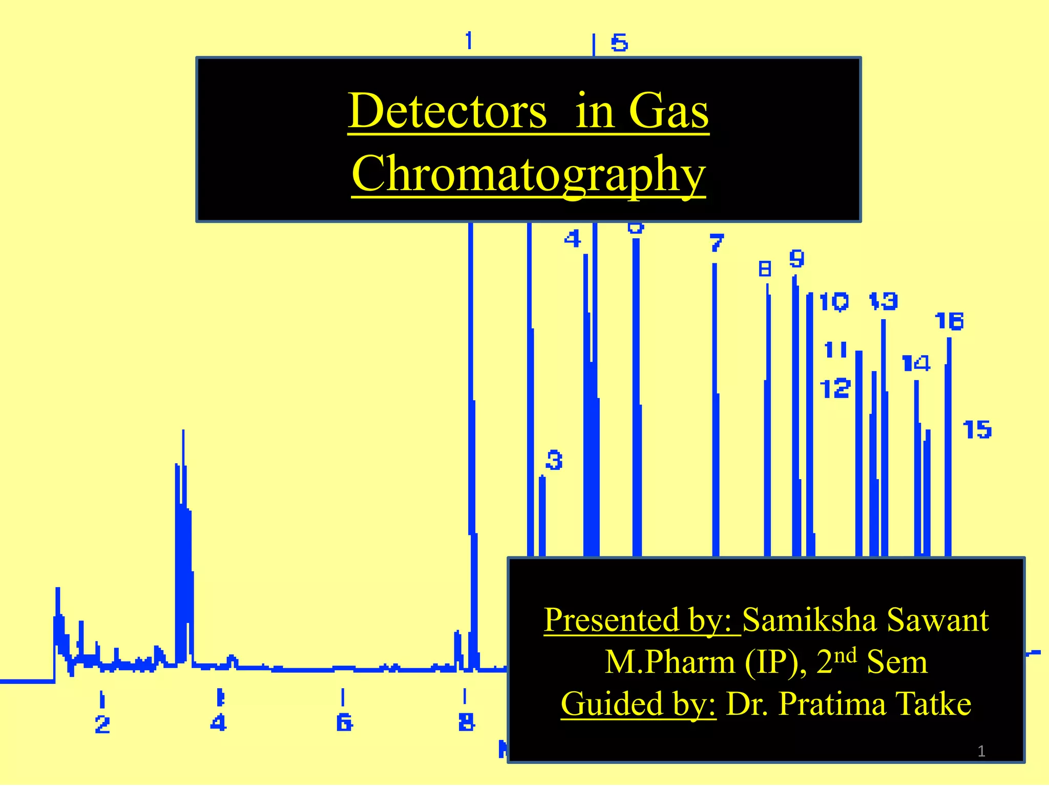 Detectors in GC | PPTX