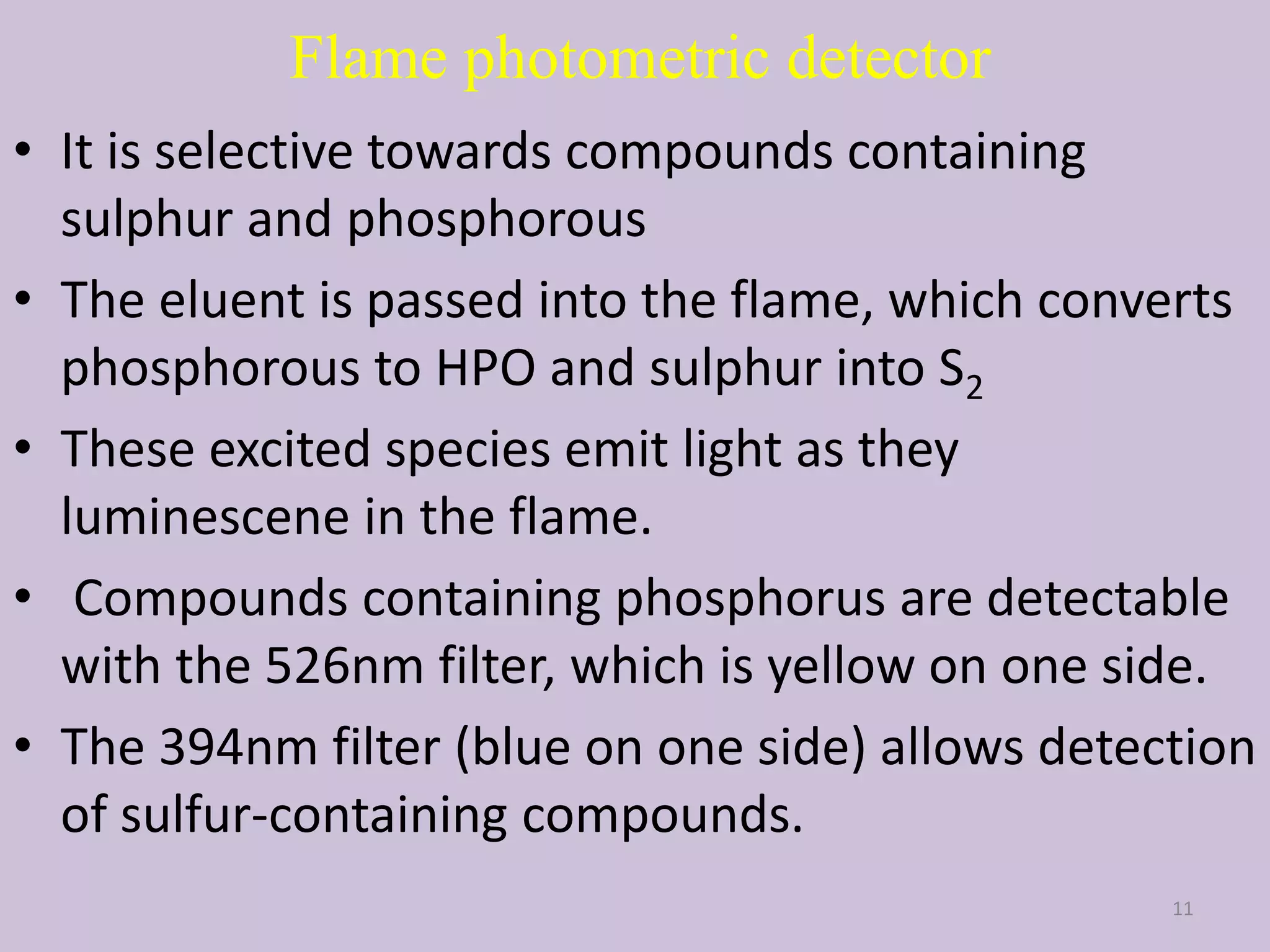 Detectors in GC | PPTX