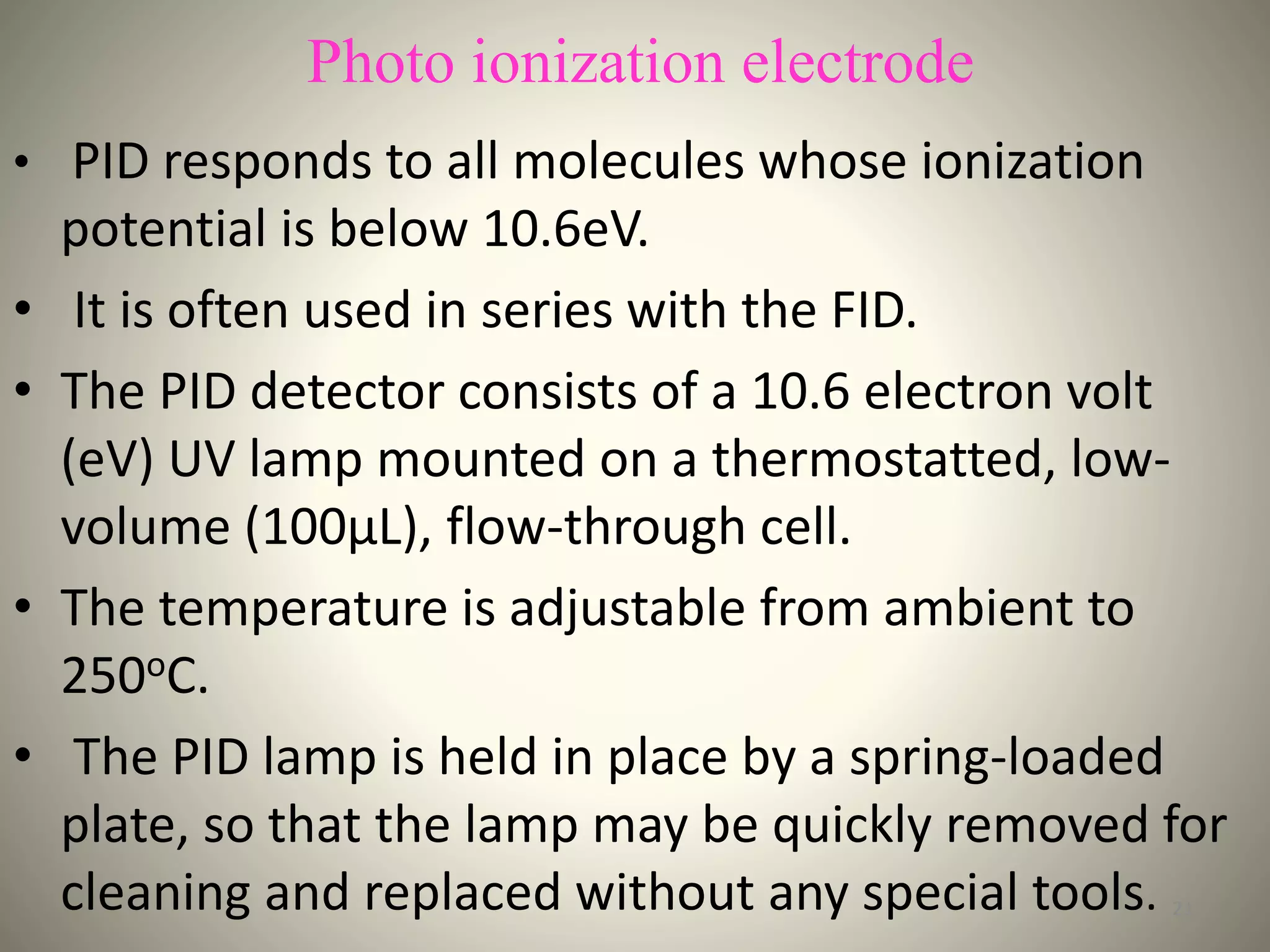 Detectors in GC | PPTX