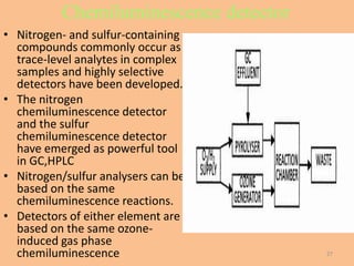 Detectors in GC | PPTX