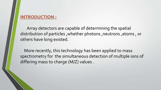 Detectors used in array spectrophotometer | PPTX | Cameras and Camcorders | Consumer Electronics