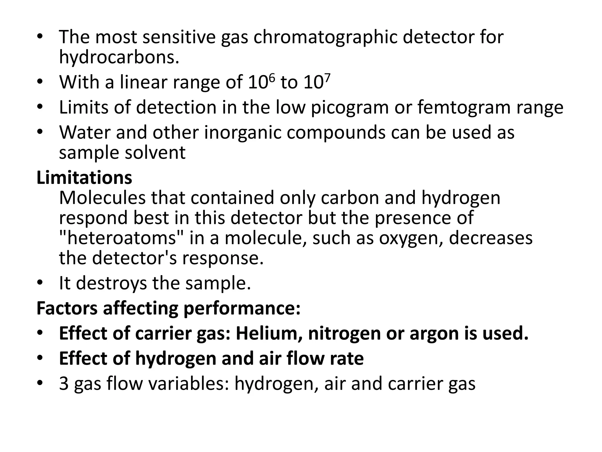 Detectors used in gas chromatography | PPTX
