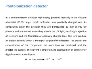 Detectors used in gas chromatography | PPTX