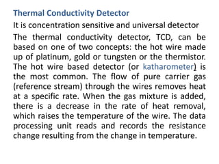 Detectors used in gas chromatography | PPTX
