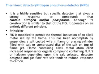 Detectors used in gas chromatography | PPTX