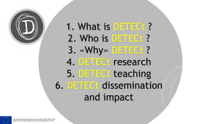 DETECt Presentation October 2019 | POTX | Crime & Harmful Acts to ...