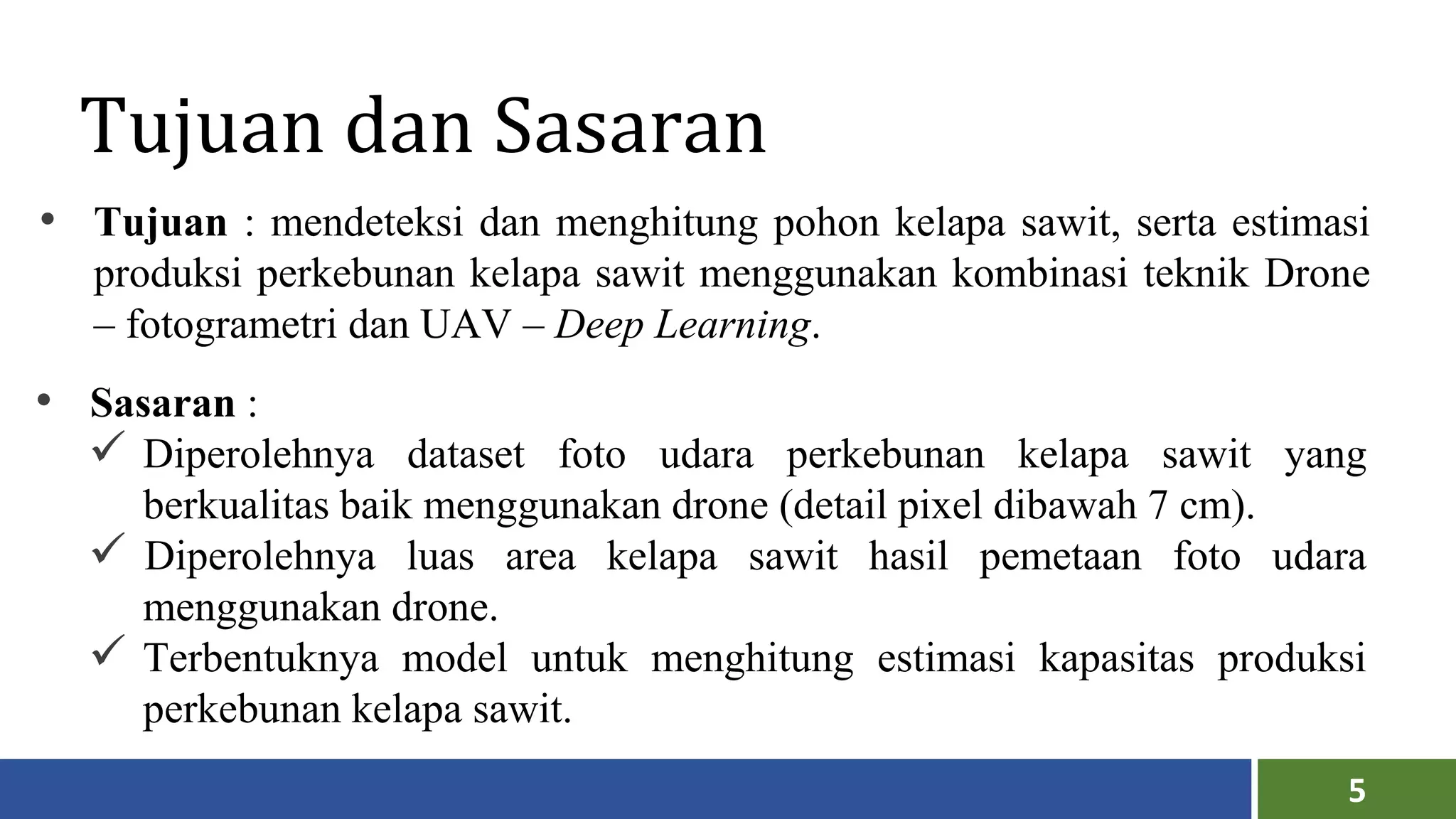 Detection And Counting Of Oil Palm Trees From Drone Imagery Using